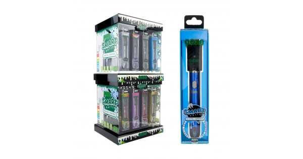 Ooze Smart Battery 650mah Display 48ct Ooze Life Smart Battery 650mah W Smart Usb Charger